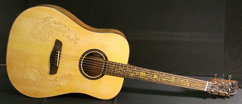 Blueberry Handmade Dreadnought Acoustic Guitar Lobster | Reverb UK