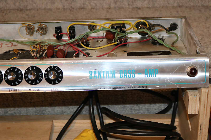 Vintage Fender Bantam Bass Tube Amp Chassis Project - Same | Reverb