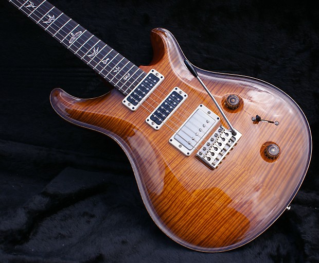 Total Mint, Jaw Dropping 2011 PRS Studio AAA 10 Top Amber | Reverb