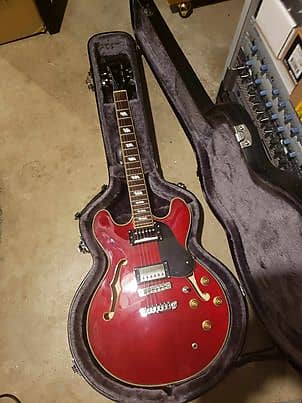 Aria Unknown 335 Copy - Cherry Red | Reverb