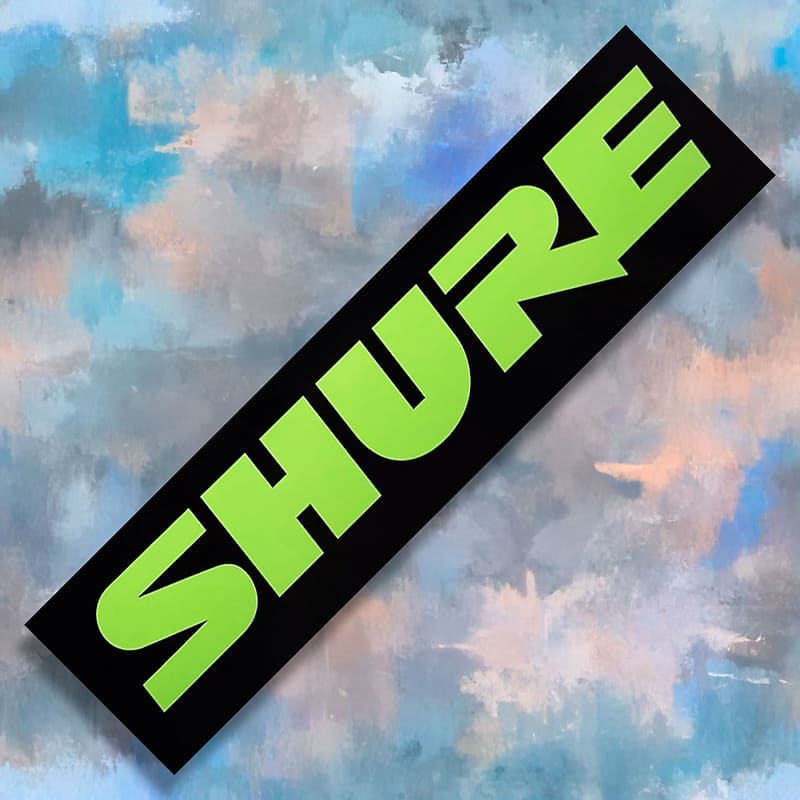 SHURE MICROPHONES STICKER INSANELY RARE LIMITED EDITION CASE | Reverb