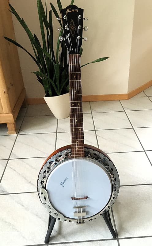 Framus Guitar Banjo Standard 200 model, vintage 1969 - brown | Reverb