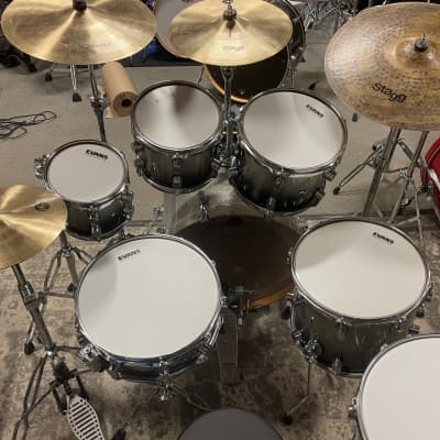 PDP X7 7 piece drum set/hardware/cymbals 2021 - Silver | Reverb