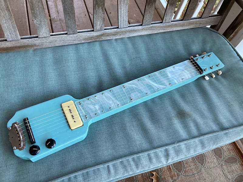 Lap Steel with a P-90, pearloid fretboard. | Reverb