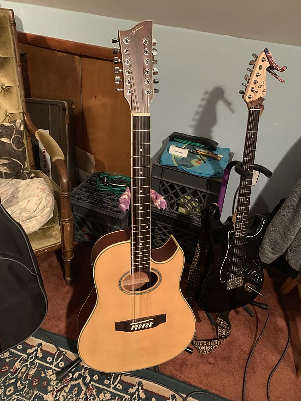 Jay Turser JTA-40-12CEQ-NM Natural | Reverb