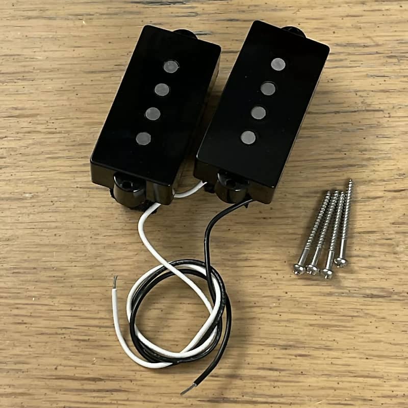 Fender American Standard Precision Bass Pickups Black USA | Reverb