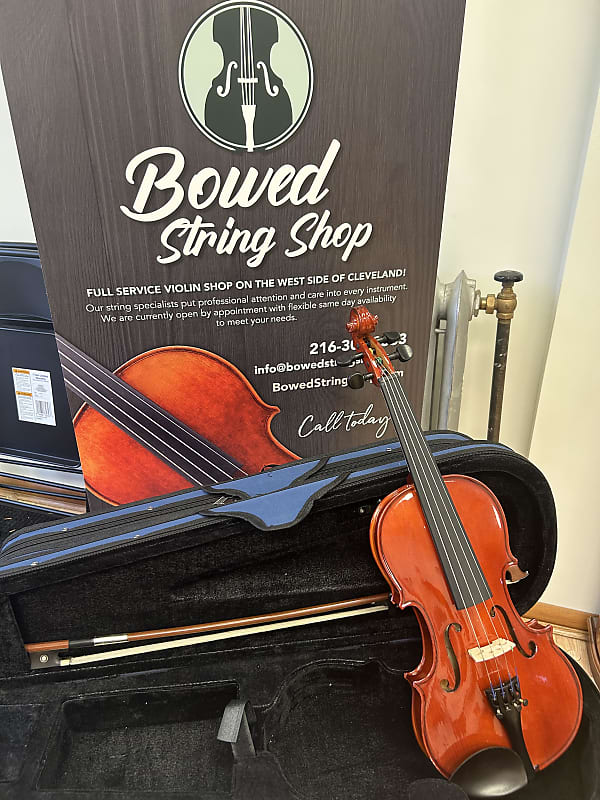 1/2 Size Violin Outfit Set Up by Bowed String Shop | Reverb