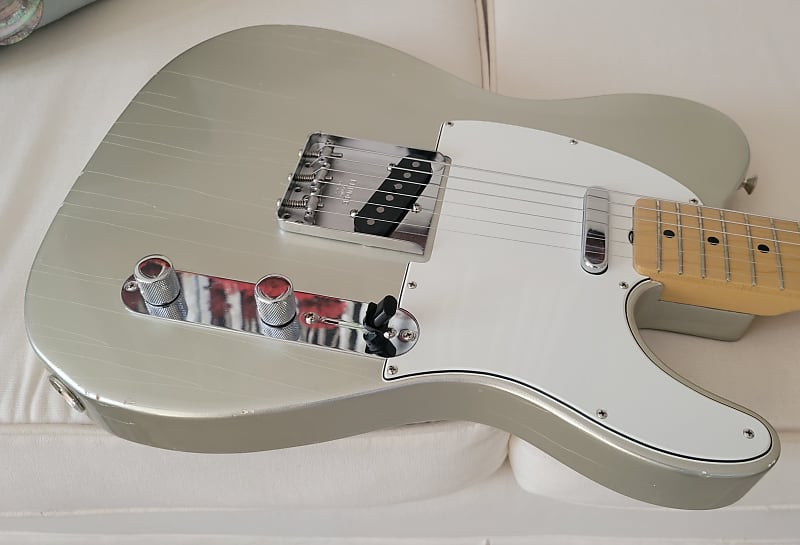 MJT Aged Telecaster Body Loaded Inca Silver Lightweight | Reverb