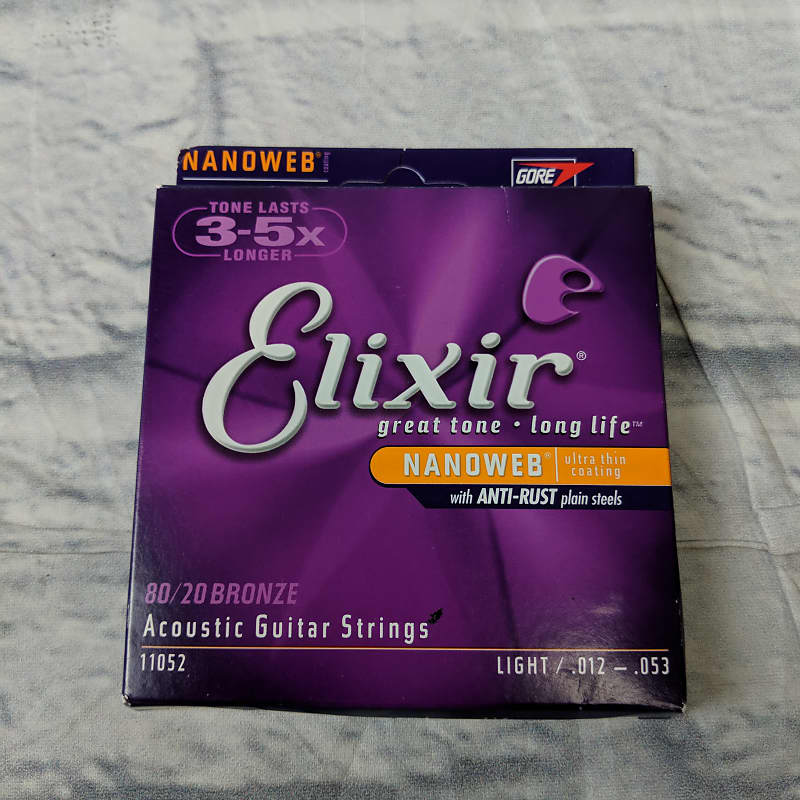 Elixir Light / 11052 Acoustic Guitar String | Reverb