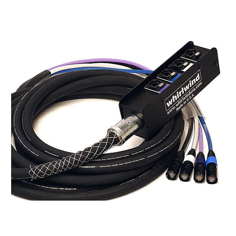 Whirlwind 200' Box to Fan Medusa 4 Cat5E to Ethercon Snake | Reverb