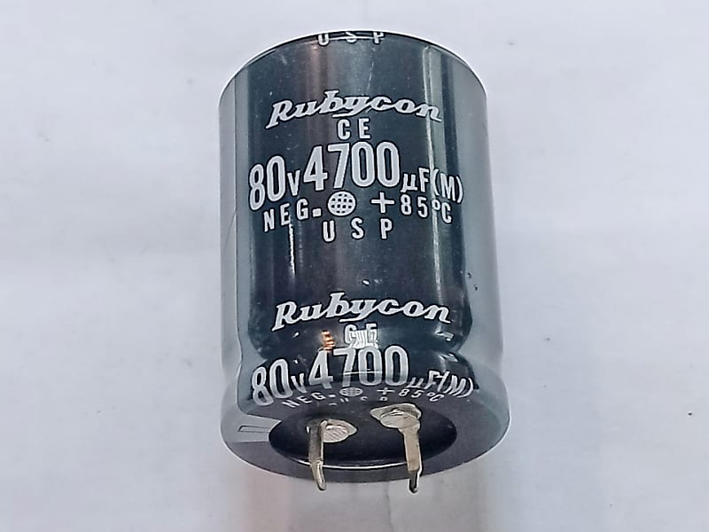 2 pieces Rubycon USP 4700uF 80V electrolytic capacitor | Reverb UK