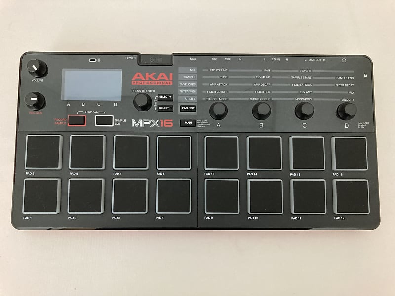 Used Akai MPX16 SAMPLER REC/PLAYER Drum Machine | Reverb