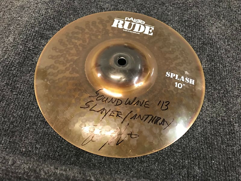 Paiste Rude 10" Splash Cymbal Used with Slayer and Anthrax | Reverb