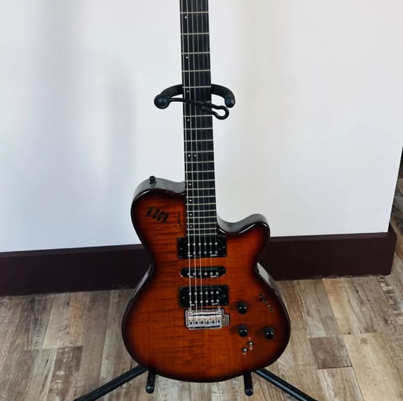 Godin XTSA - Flame with midi 13 pin pickup Roland/Boss | Reverb