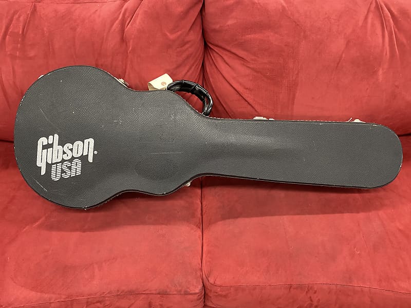 Gibson USA Les Paul Case 2010's Black with Gray Interior | Reverb
