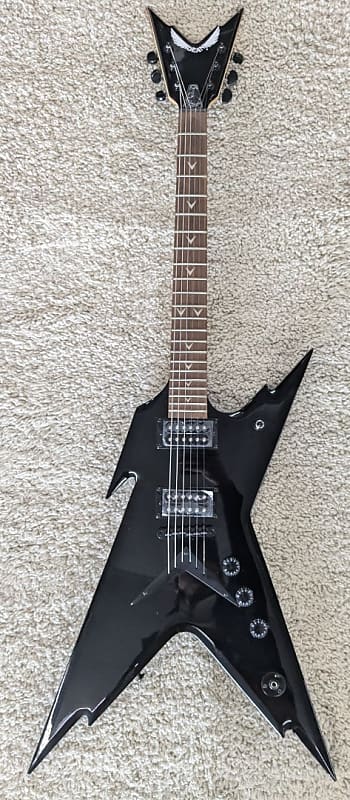 DEAN Razorback X Electric Guitar in Classic Black 6-string | Reverb