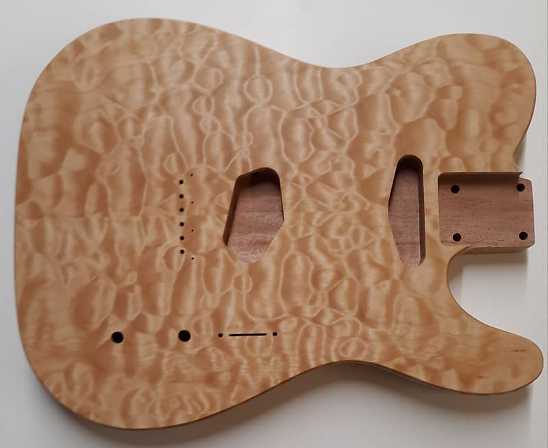 Shepard Custom Guitars Custom Telecaster Body Curly Maple top | Reverb