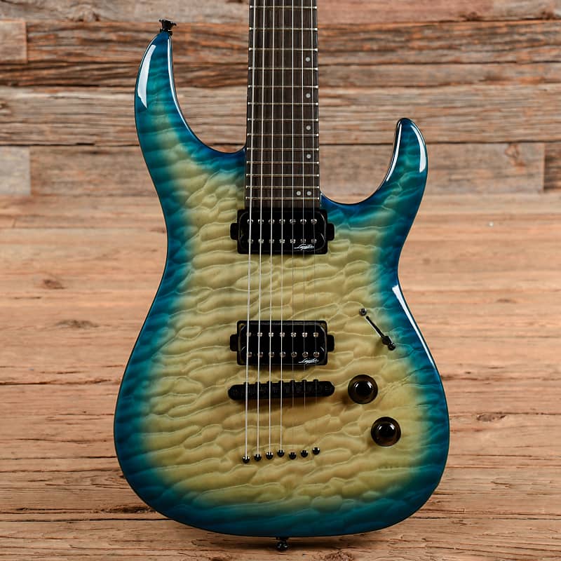 Legator Ninja SE7 Teal Burst | Reverb