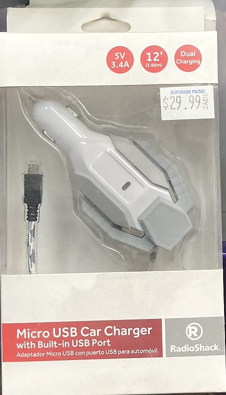 Radio Shack Micro usb car charger 2022 | Reverb