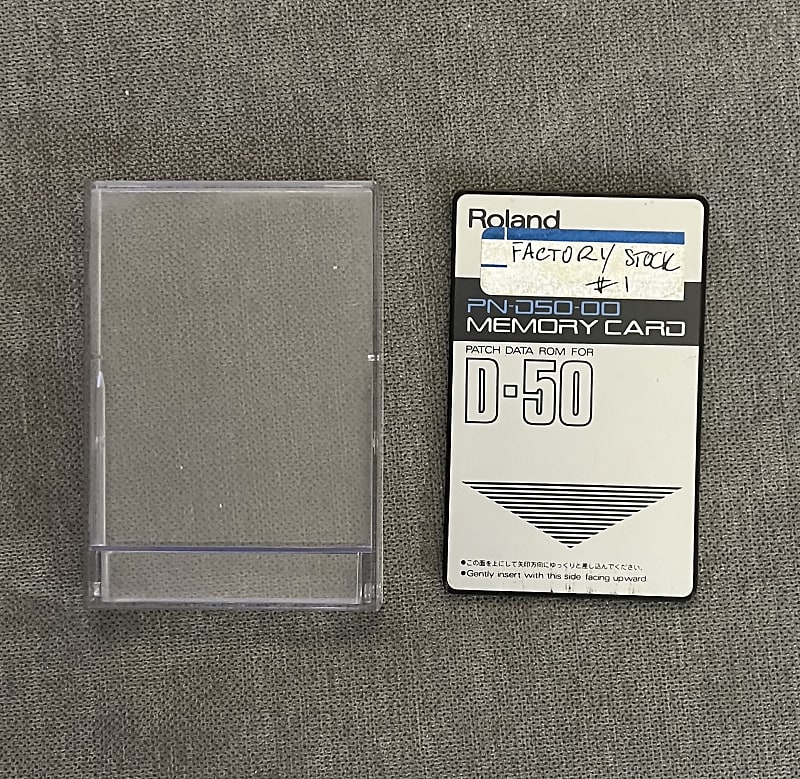 Roland D-50 Synthesizer Memory Card PN-D50-00 Patch Data Rom | Reverb