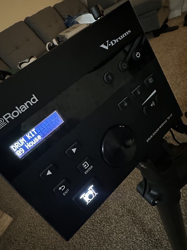 Roland TD-07KV V-Drum Kit with Mesh Pads 2021 - Black | Reverb