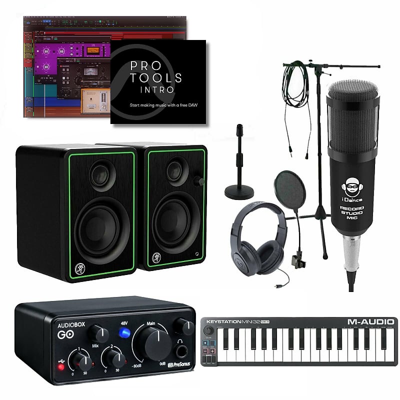 Home Recording Studio Bundle Set w/ Pro Tools Intro - | Reverb