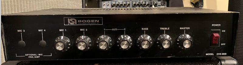 Bogen CHS 100B PA amp amplifier mixer | Reverb