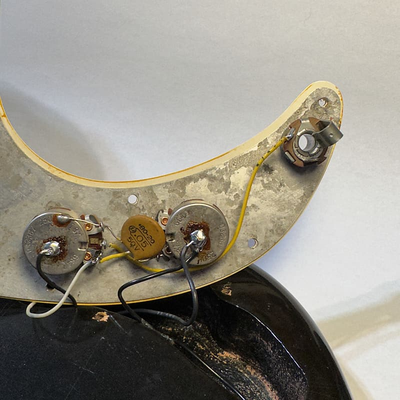 Fender Precision Bass Pots Potentiometer 1966 assembly | Reverb UK