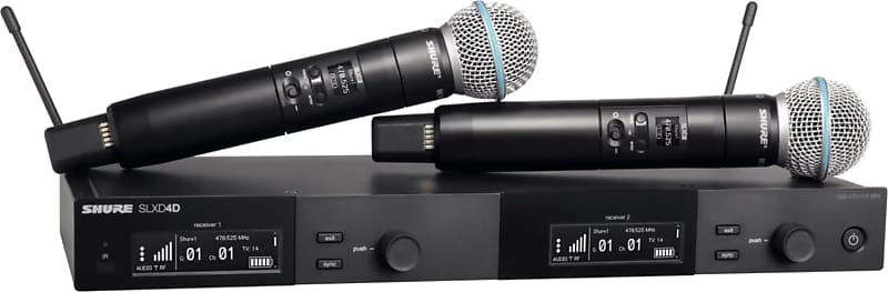 Shure SLXD24D/B58 Dual Handheld Wireless Microphone System, | Reverb