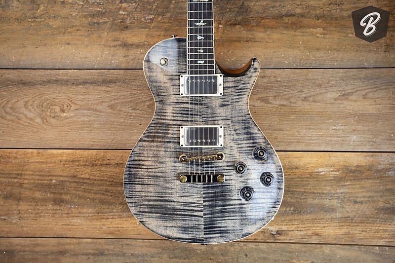 PRS McCarty 594 Singlecut Flame Maple Top in Charcoal Nickel | Reverb