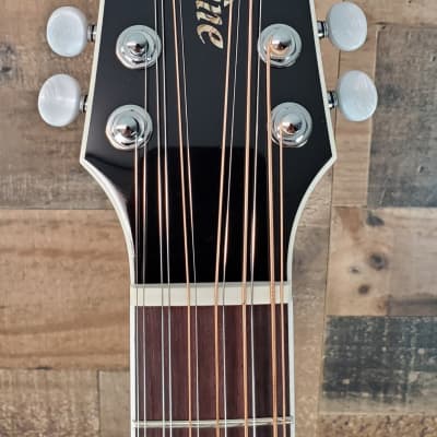 Takamine EF381DX Left-handed, 12-string, Black, Softcase, 909 | Reverb