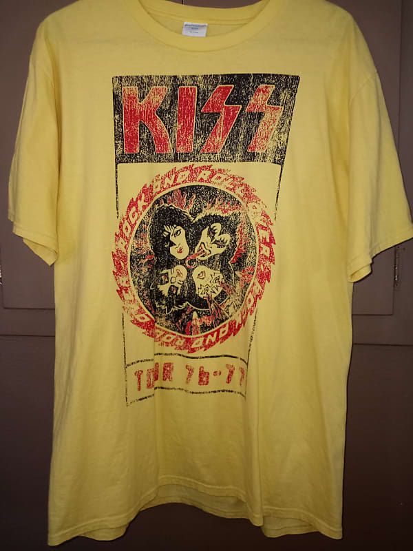 KISS T Shirt Yellow | Reverb