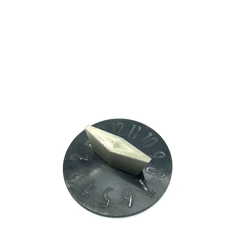 Vintage Art Deco TV UHF Channel Knob 1950’s? Black/Gold | Reverb