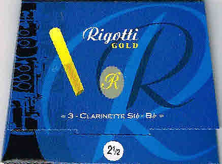 Rigotti Gold Bb Clarinet Reeds - Strength 2 1/2 - Pack of 3 | Reverb