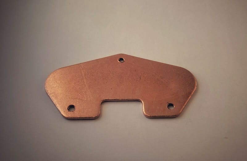 TELE/TELECASTER® BRIDGE COPPER CLAD STEEL BASEPLATE | Reverb