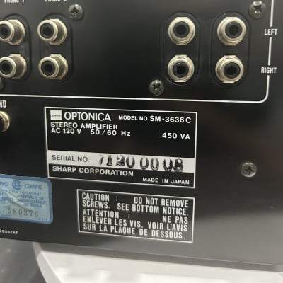 Optonica SM-3636C Mid -80s | Reverb