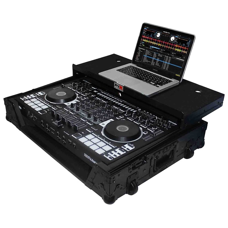 ProX XS-DJ808WLTBL DJ Flight Case for Roland DJ-808 or Denon | Reverb