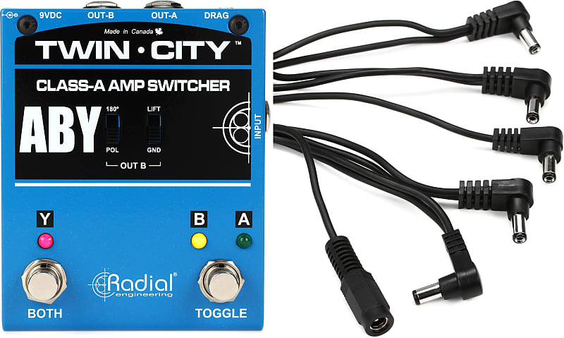 Radial Twin-City ABY Amp Switcher Bundle with Truetone MC5 1 | Reverb