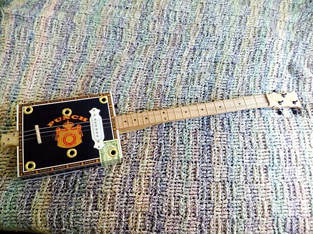 Gizmo Guitar Work 3 String Hand Made Cigar Box Guitar 2017 | Reverb