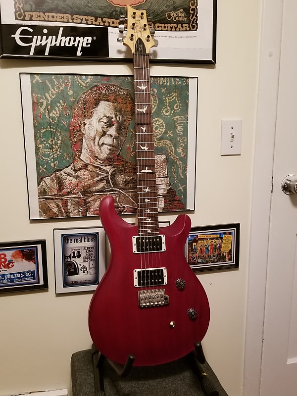 PRS CE-24 USA Core Satin 2016 Satin Red W/PRS Gigb | Reverb