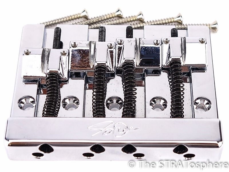 USA Fender Geddy Lee Signature Jazz Bass BRIDGE, Chrome | Reverb