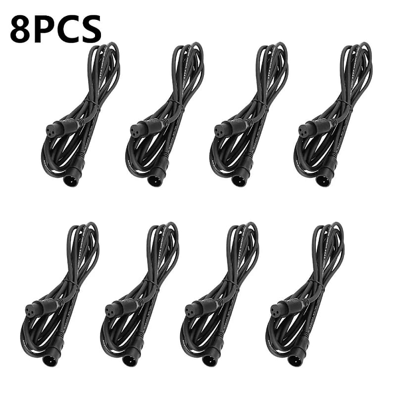 8PCS DMX Cables 10ft/3m 3 Pin Signal XLR Connection Stage Par | Reverb
