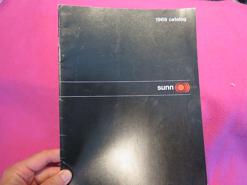 vintage 1968 SUNN amp amplifier catalog / jimi hendrix | Reverb