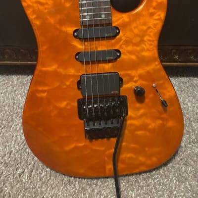 Warmoth 7/8 Strat 2022 - Sunset Orange | Reverb