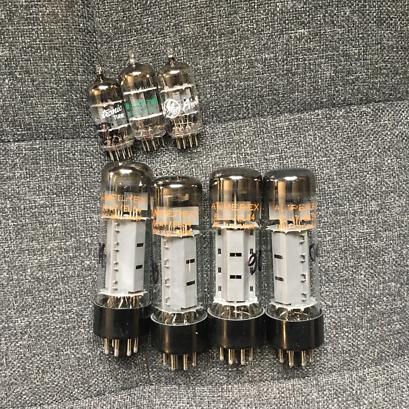 Amperex GE 100W British Style Amp Tube Set (EL34 + 12AX7) | Reverb