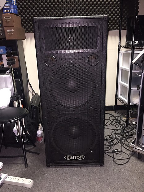 Kustom KSE215 2x15" Unpowered PA Speaker - Black | Reverb