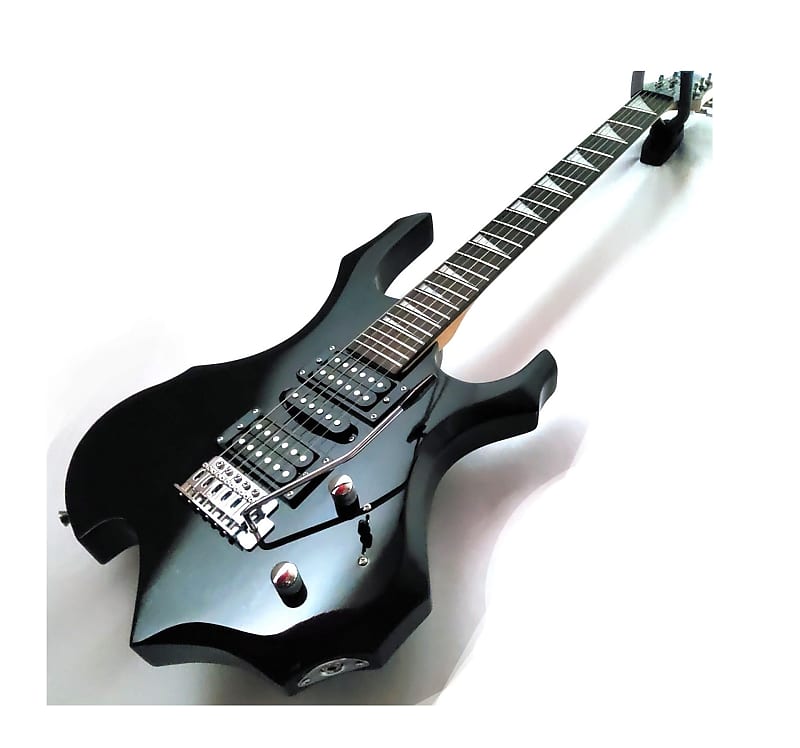 OPEN BOX SPECIAL! Jet Black ESP Copy w/ Soft Case / Gig Bag, | Reverb