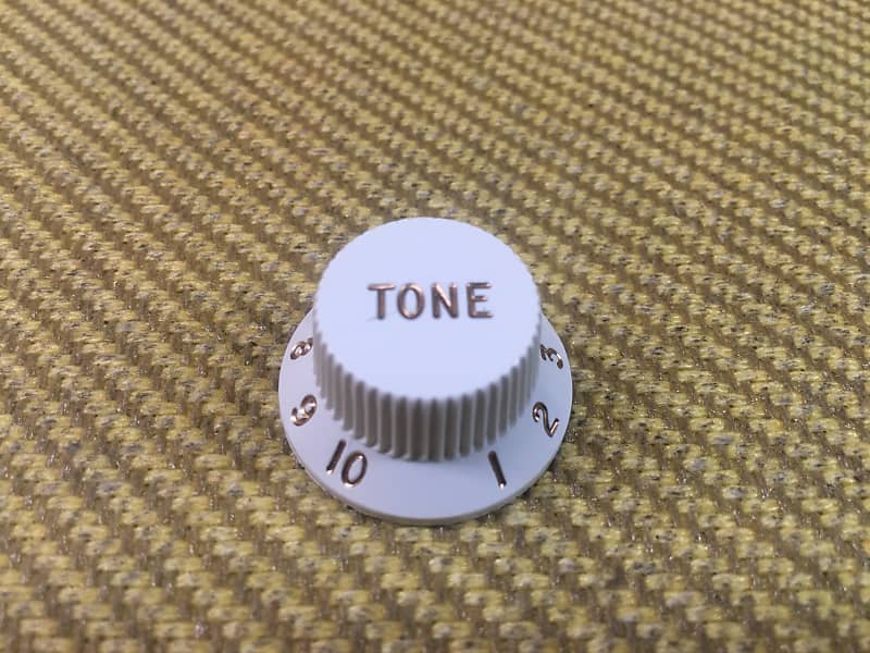 Lot Of 50 Genuine Fender White Pimco Stratocaster Tone Knobs | Reverb