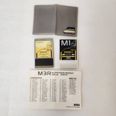 KORG M1 PCM Program Cards MSC-02 / MPC-02 "Synth 1" Tested | Reverb
