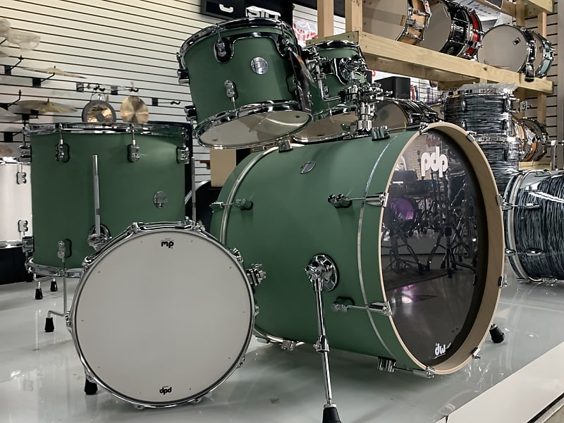 PDP Concept Maple Drum Set 5pc Shell Pack, Satin Seafoam | Reverb